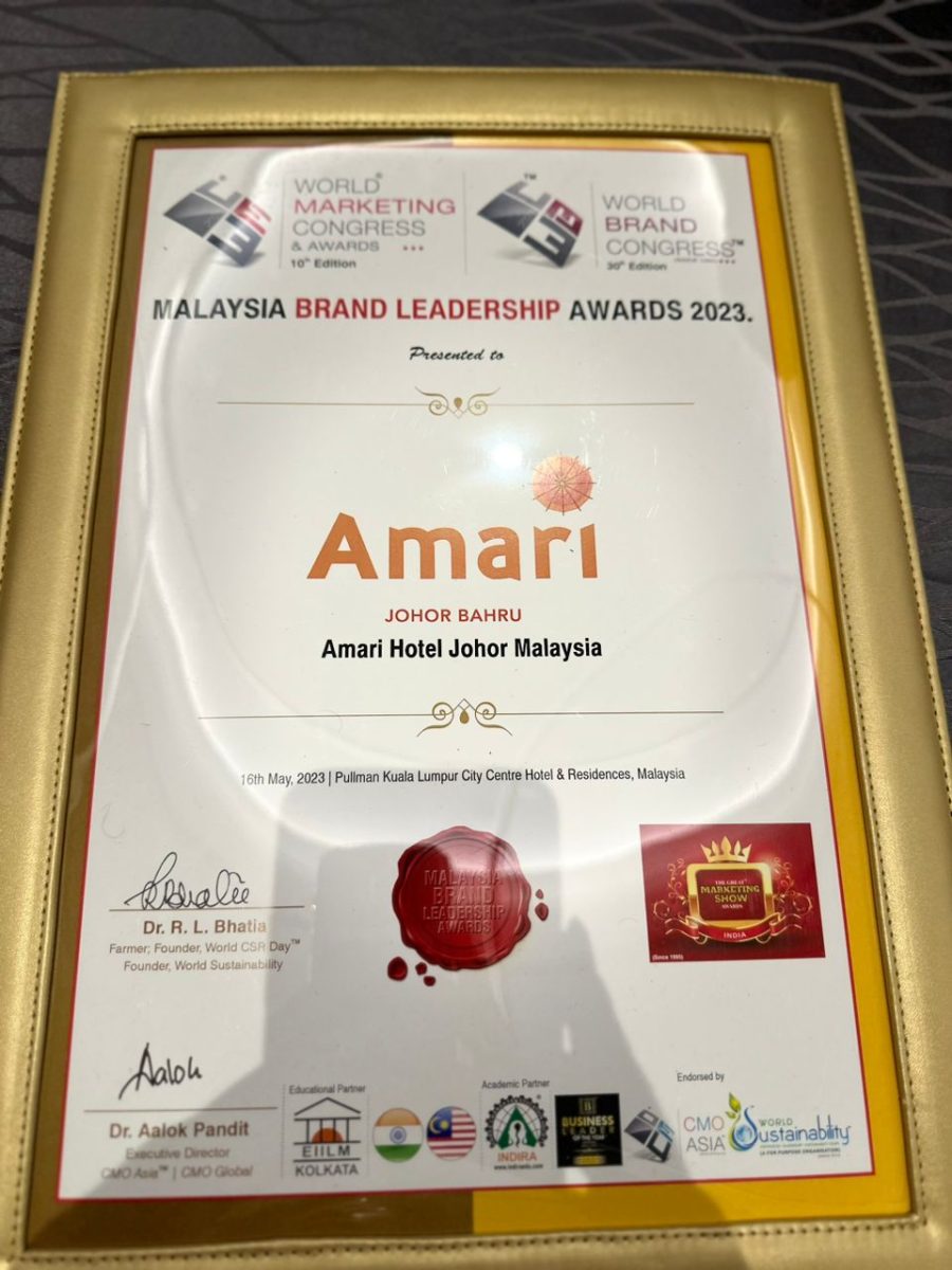 Another Feather In Cap For Amari Hotels & Resorts In Malaysia